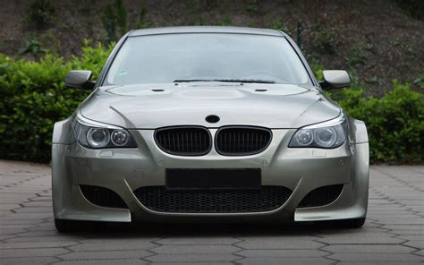 5 Series E60 E61 Front Grille For Bmw Matt Black Double Slat Line Grill