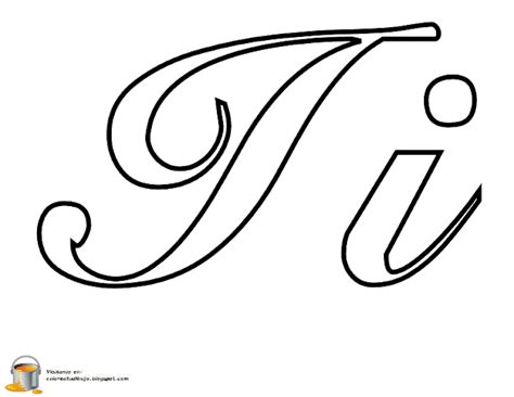 Letra I Para Colorear Pintar E Imprimir Colorea Tus Dibujos