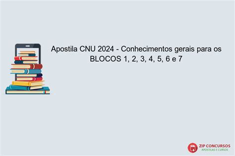 Baixar Apostila CNU 2024 Conhecimentos Gerais Para Os BLOCOS 1 2 3