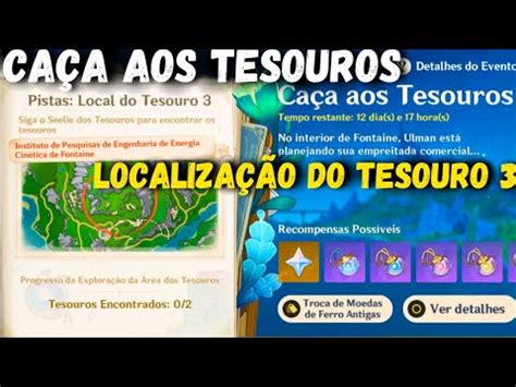 NOVO EVENTO CAÇA AOS TESOUROS LOCALIZAÇÃO DO TESOURO 3 GENSHIN