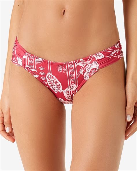 Riachuelo Biquíni Calcinha Tanga Folhagem Rosa Pink Dript by Riachuelo