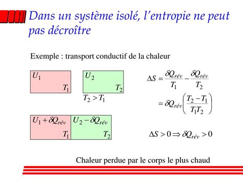 PPT Deuxième principe de la thermodynamique PowerPoint Presentation