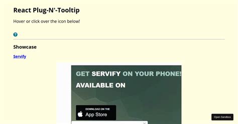 React Plug N Go Tooltip Forked Codesandbox