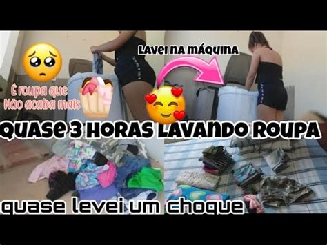 lavei muita roupa na máquina mais de 3 horas lavando dobrei muita