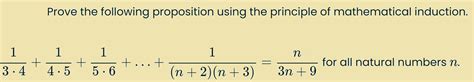 solved prove the following proposition using the principle