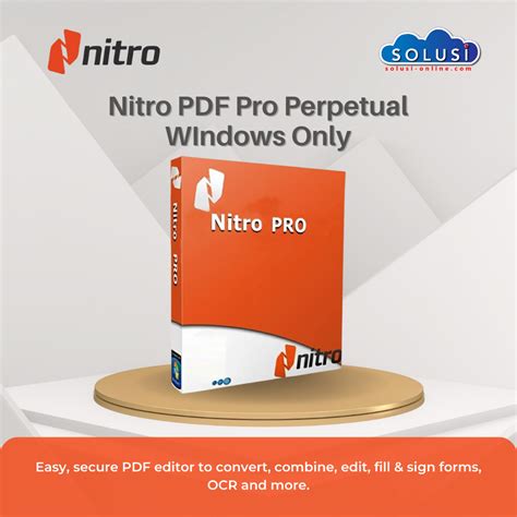 Harga Jual Lisensi Nitro PDF Pro Perpetual WIndows Only Original 2024