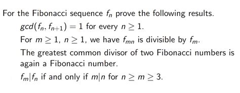 solved for the fibonacci sequence fn ﻿prove the following