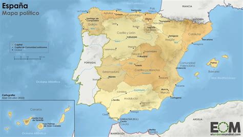 Mapa Politico De Peninsula Espanola