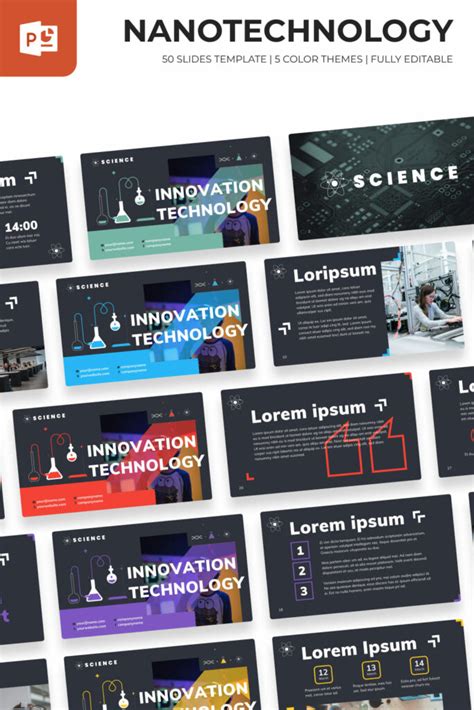 Nanotechnology Powerpoint Template MasterBundles