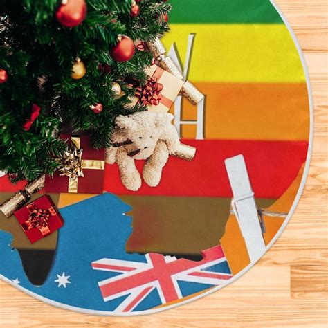 Falda de base de árbol de Mardi Gras para carnaval decoración navideña