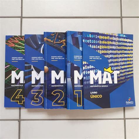 Coleção Matemática Pré vestibular Poliedro 2022 Livro Poliedro