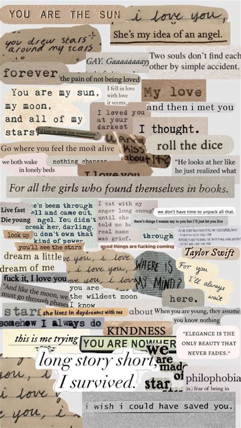 Printable Phrases Words Quotes Kit Digital Collage Sheet Etsy Artofit