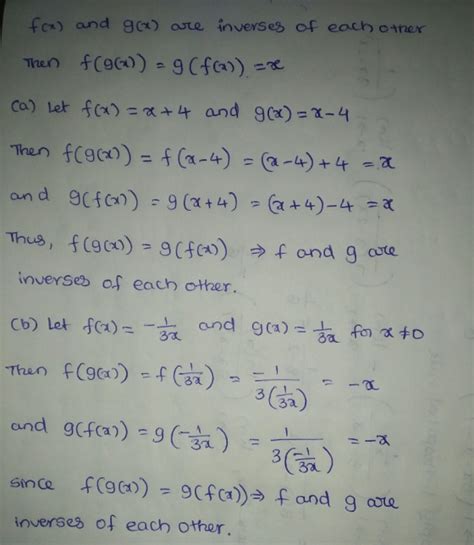 x for each pair of functions f and g below find f g x and g then determine homeworklib