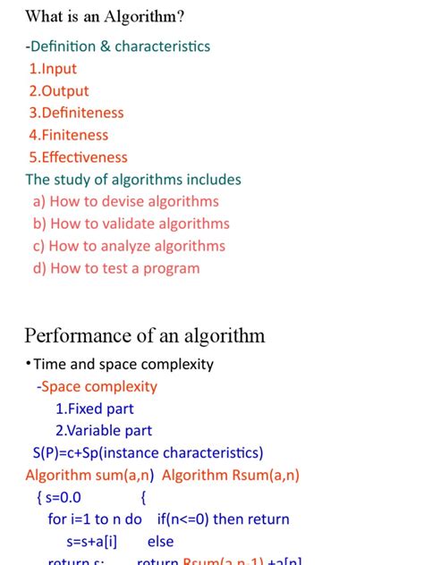 unit i introduction to algorithms pdf algorithms time complexity