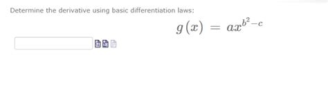 Solved Determine The Derivative Using Basic Differentiation Chegg