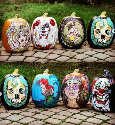 35 Amazing Painted Decorative Pumpkin Art Ideas For Halloween 2018