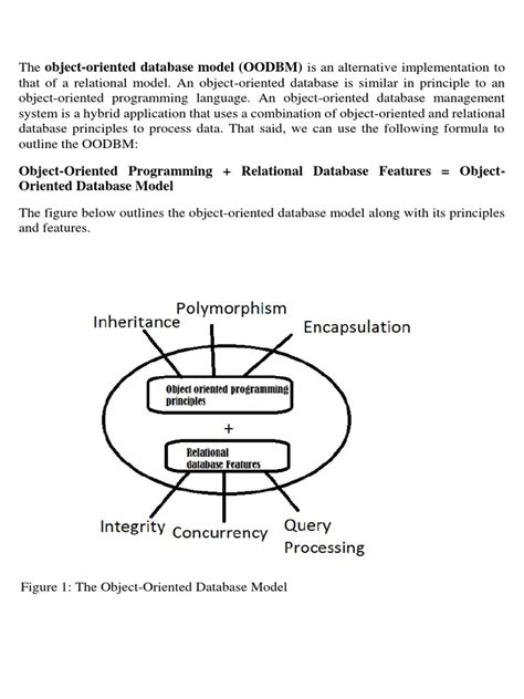 object oriented programming relational database features object oriented database model pdf