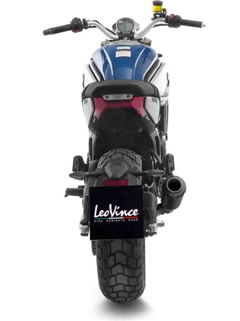 T Umik Motocyklowy Leovince Lv Full Black Slip On Black Stainless
