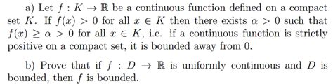 continuous function on compact set r askmath