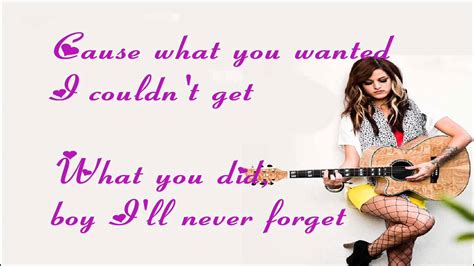 Cassadee Pope Wasting All These Tears Lyrics Youtube