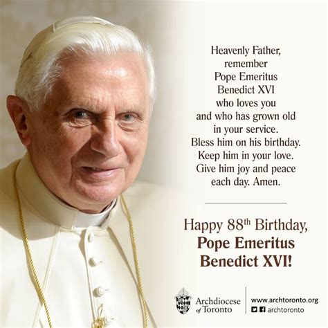Happy Th Birthday To Pope Emeritus Benedict Xvi Rosary In Latin