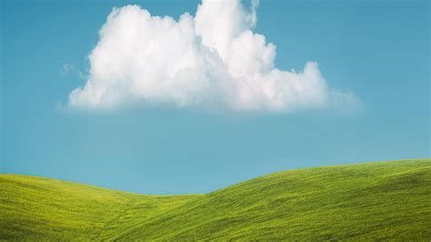HD Wallpaper Grass Mountains Clouds Hills Nature Landscape Cloud
