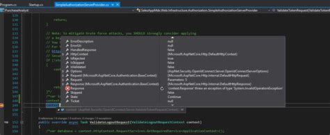 Context Response Threw An Exception Of Type System