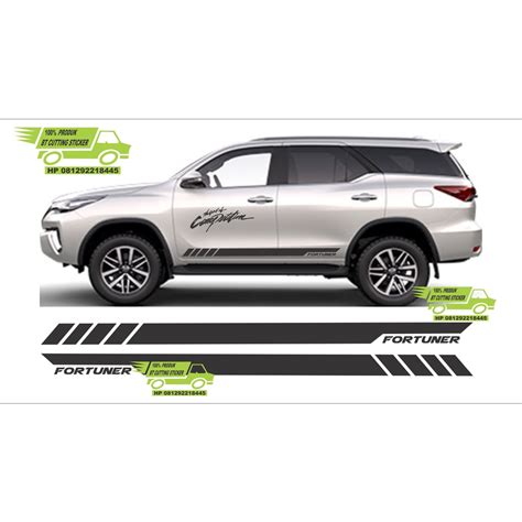 Jual Sticker Mobil Stiker Mobil Toyota Fortuner Sticker Mobil Toyota