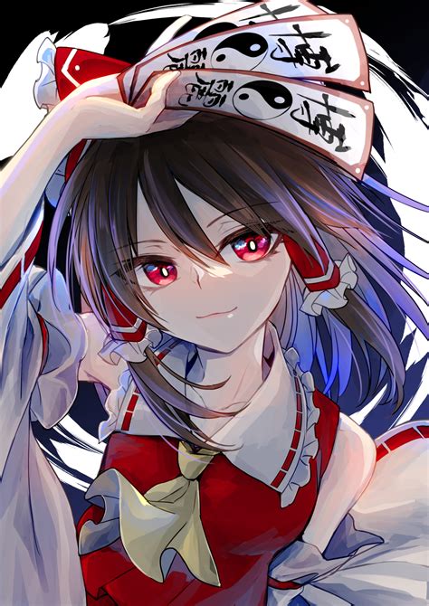 Hakurei Reimu Touhou Drawn By Kinese Katasutorohu Danbooru