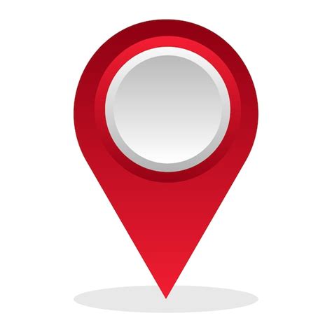 Icono de punto de pin vectorial con símbolo de puntero de ubicación de