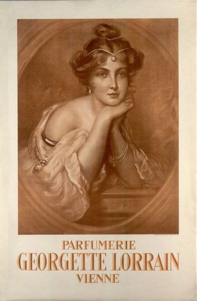 An Advertisement For The Perfume Brand Parfumerie De George Lorain