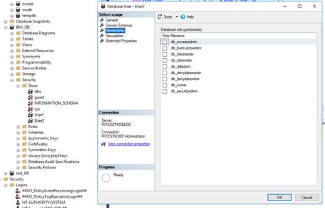 Sql Server MSSQL List Database Membership Roles Of Each User In