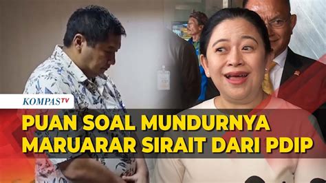 Maruarar Sirait Cabut Dari PDIP Puan Maharani Terima Kasih YouTube