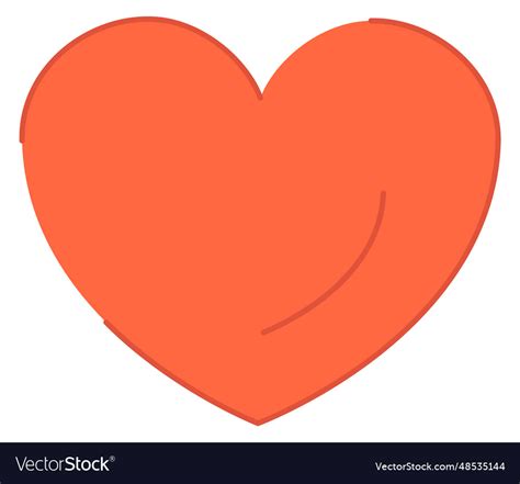 Heart Symbol Love Icon Romance Red Sign Royalty Free Vector