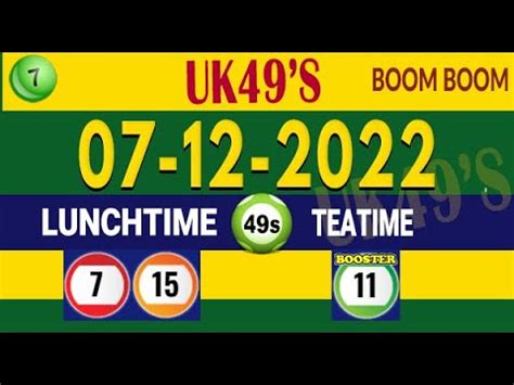 Uk S Today Prediction Bonus Ball Doubles Uk Lunchtime
