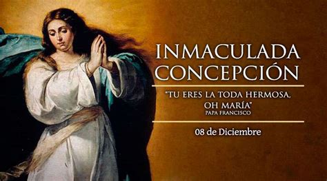 08 de diciembre Solemnidad de la Inmaculada Concepción de la Virgen