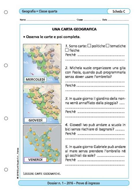 Una Carta Geografica Giunti Scuola