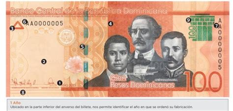 Banco Central pone en circulación nuevo billete de RD 100 00 serie 2023