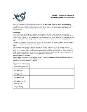 Fillable Online Procedure For The Incorporation Of A Kiwanis Club Fax