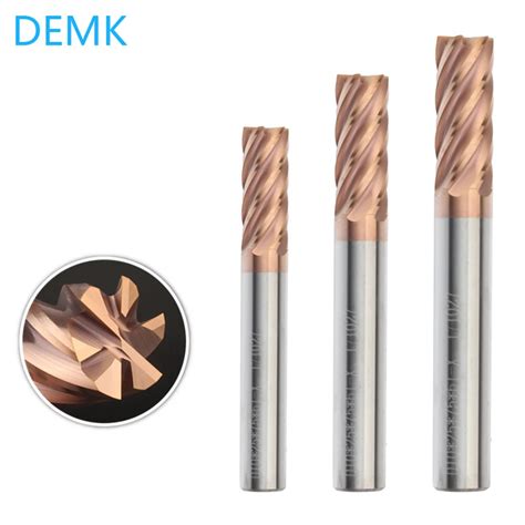 6 Flute HRC58 Carbide End Mills Alloy Tungsten Steel Milling Cutter