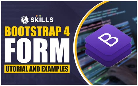 bootstrap 4 form tutorial and examples