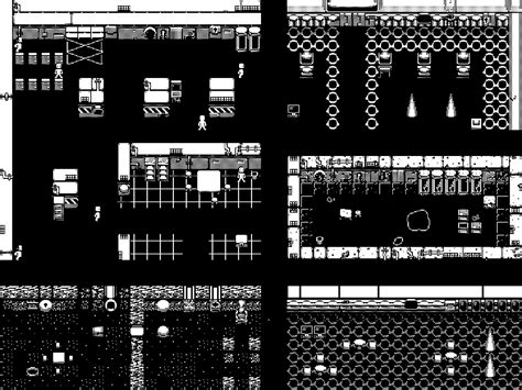 1 Bit Sci Fi Pixel Art Tileset 16x16 By Coldrice Pixel Art Pixel