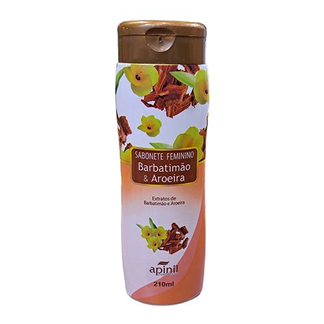 Sabonete Íntimo BARBATIMÃO AROEIRA 210ml Apinil Cosméticos ABRAÃO