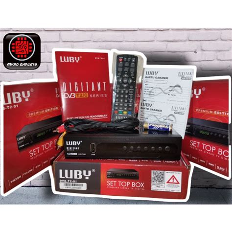 Jual SET TOP BOX Tv Digital Stb DVB T2 01 02 Luby Penerima Siaran Tv