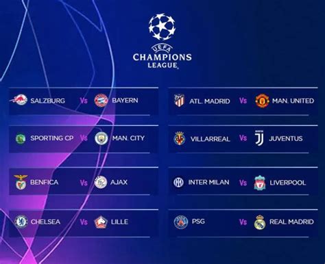 Jadwal Liga Champions Terbaru Musim 2021 2022 Lengkap Dari Babak 16
