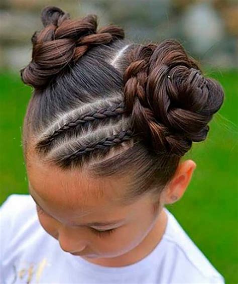 Las 86 mejores peinados con trenzas y moños para niñas brbikes es