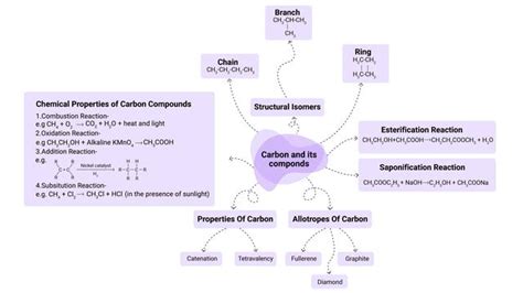 Carbon And Its Compounds Mind Map