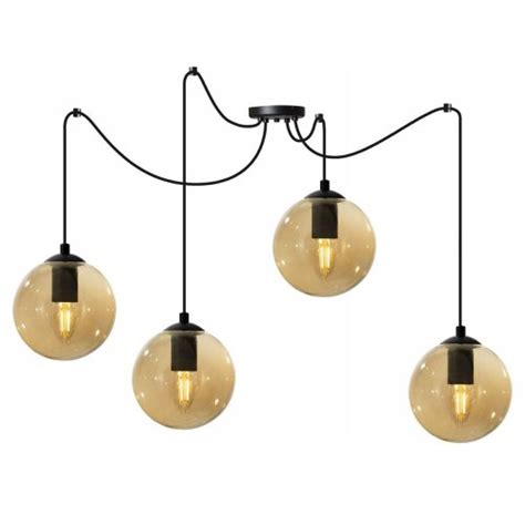 ᐈ Oryginalna Lampa Wisząca HELLA CAGE ze Szklanymi Kloszami z Efektem