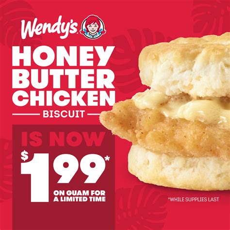 Wendy S Honey Butter Chicken Biscuit Gpo Guam