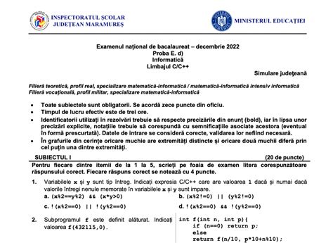 Subiect Evaluarea Nationala 2023 Image To U